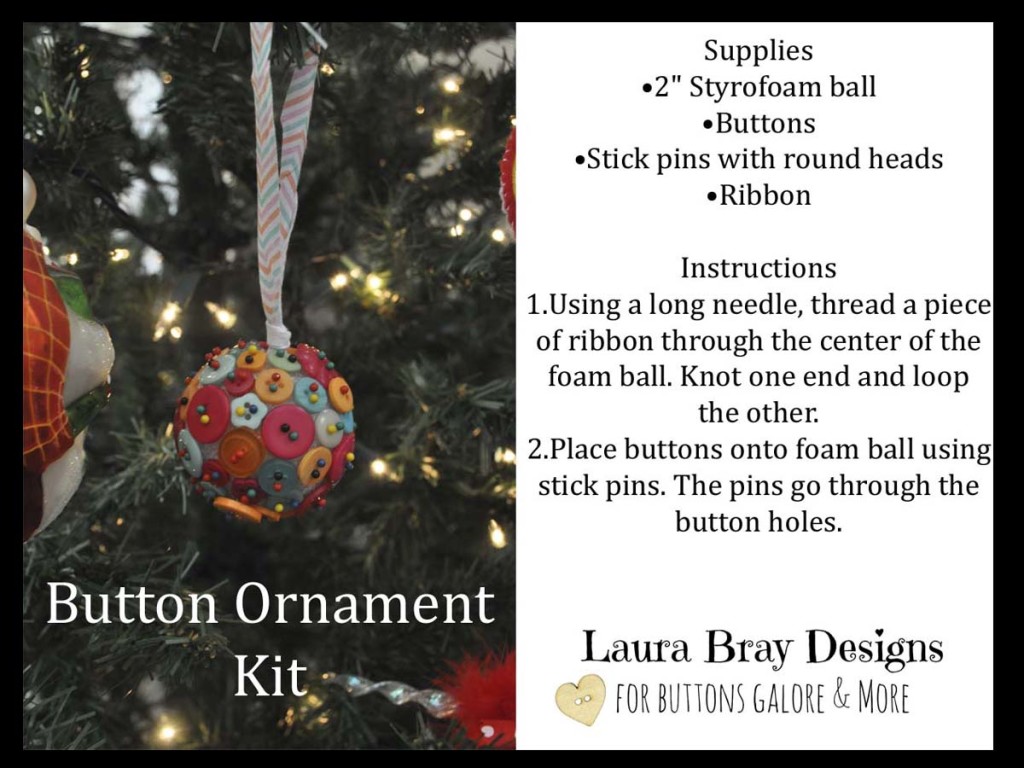 Teacher's Gifts: Button Ornament Kit