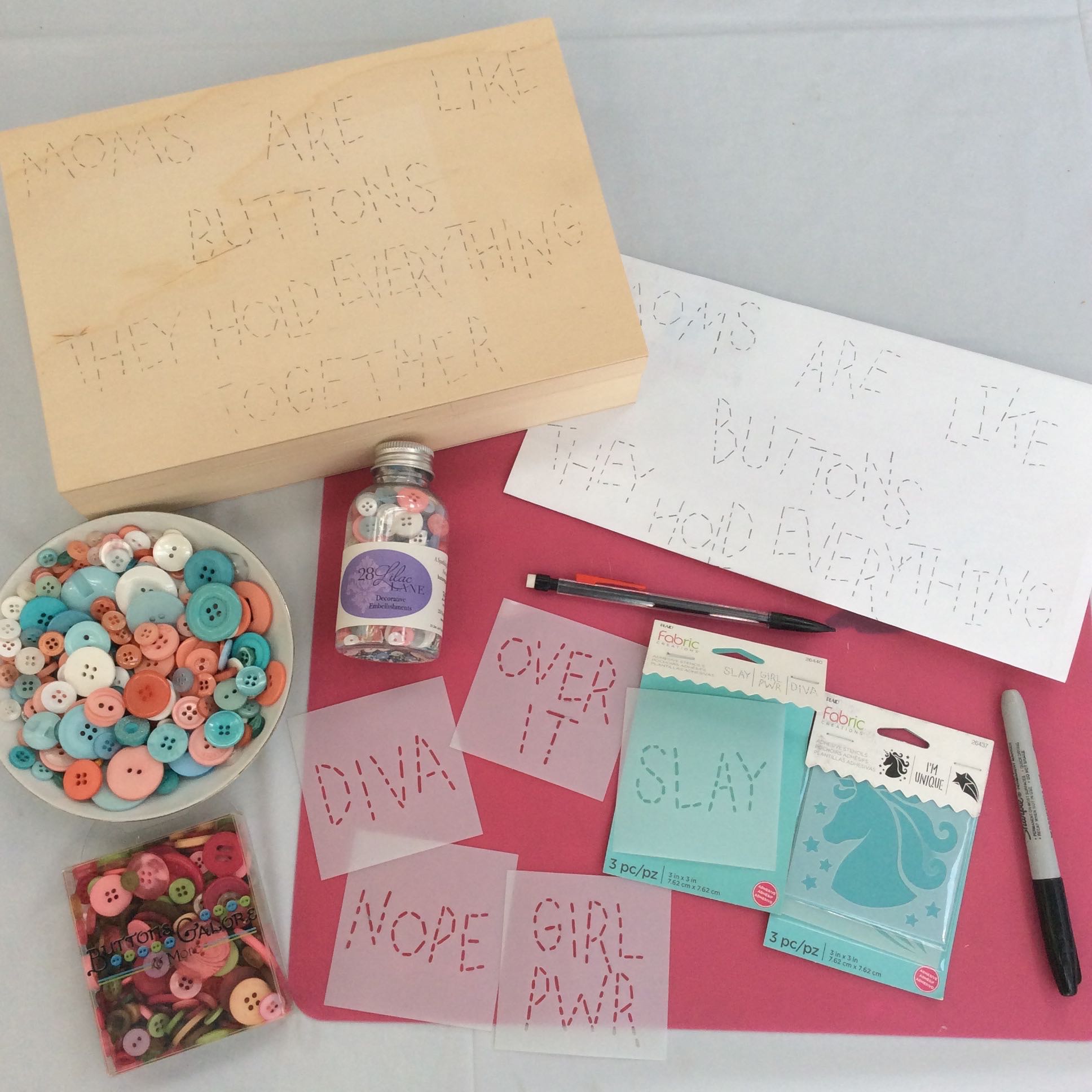 A Button Box for Mother's Day