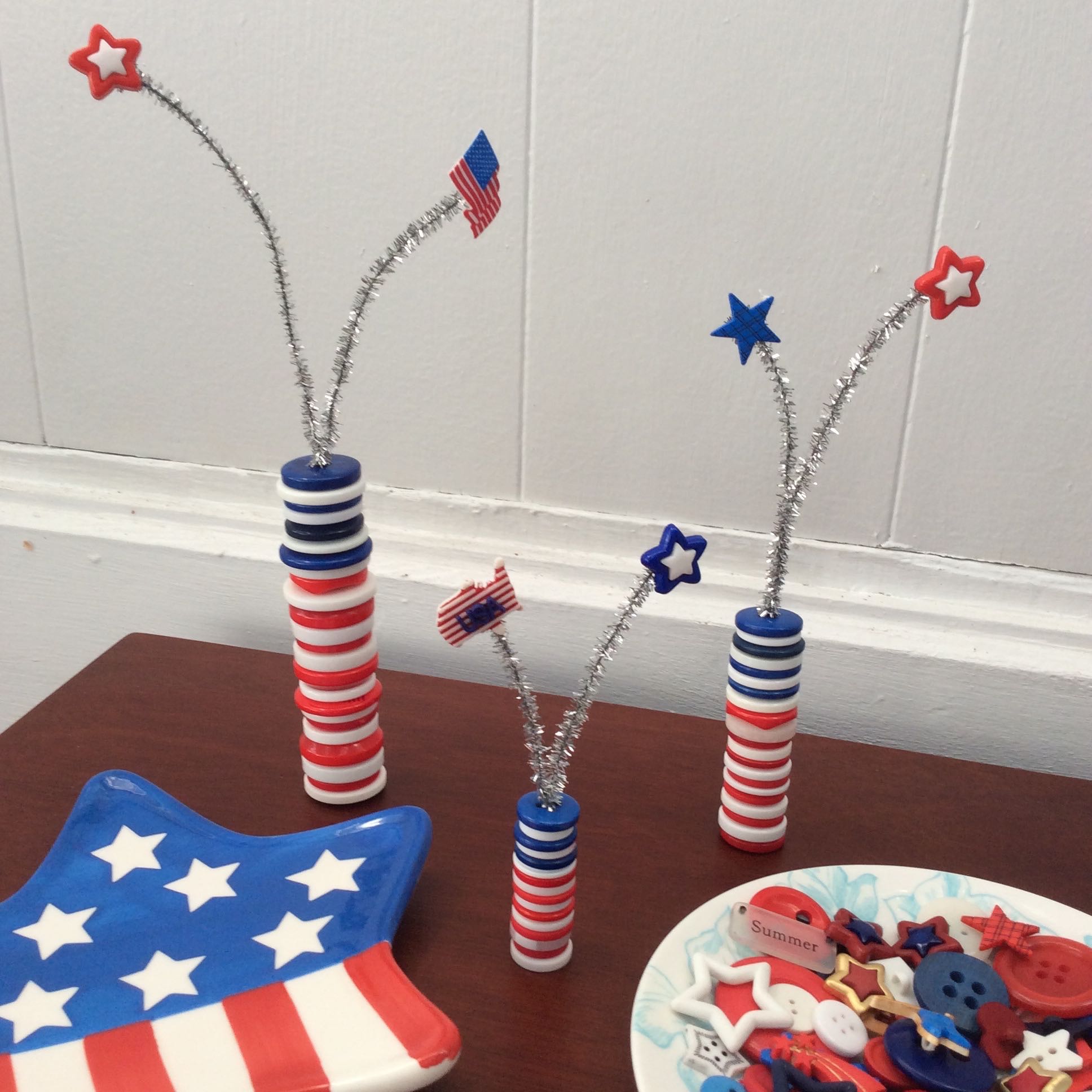 4th of July Button Sparklers