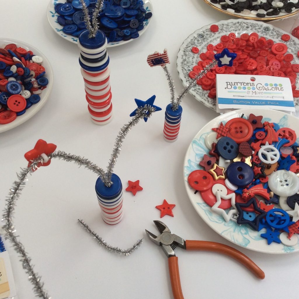 4th of July Button Sparklers
